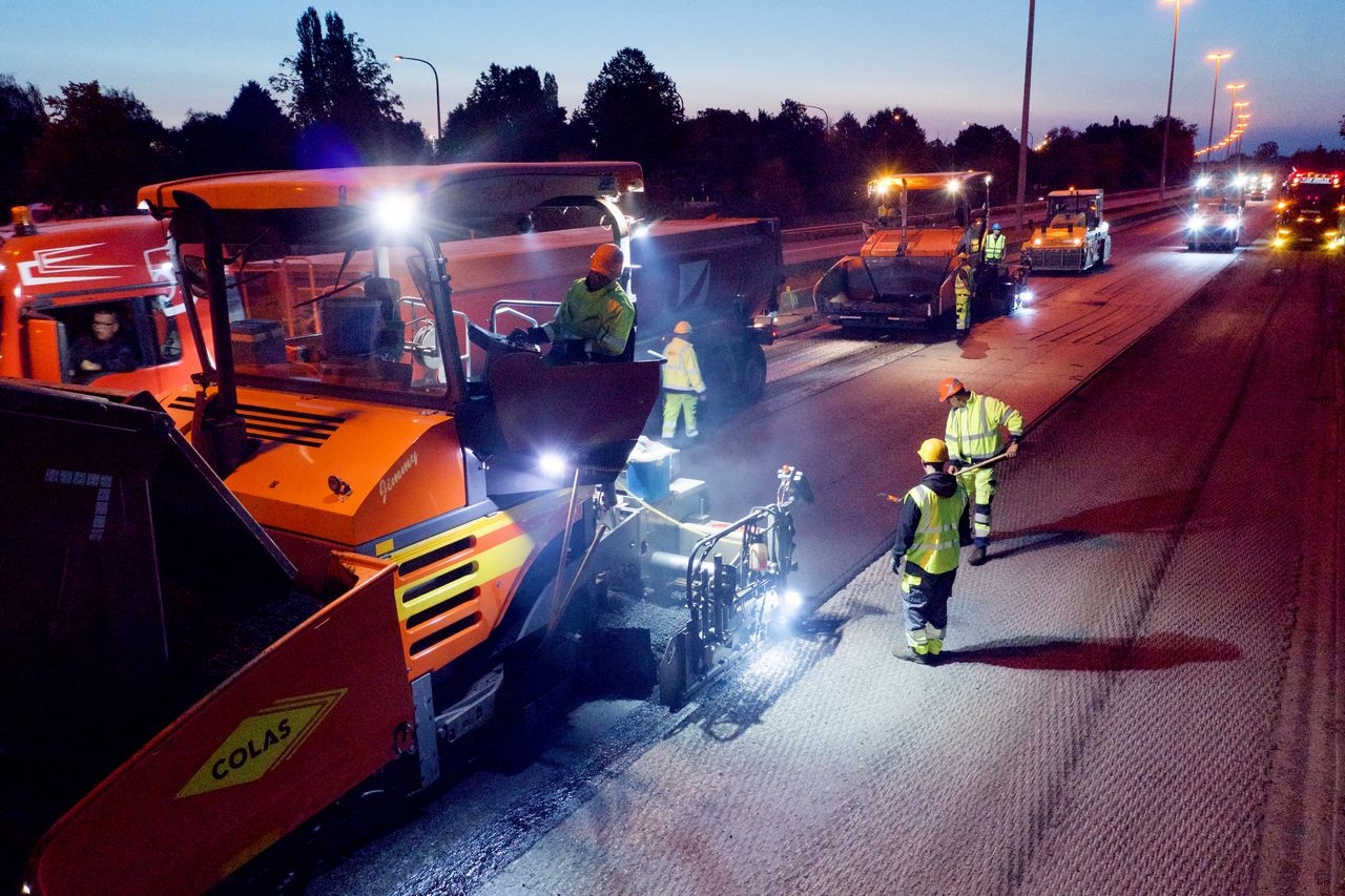 E313 krijgt een nieuw wegdek | Colas Belgium S.A.